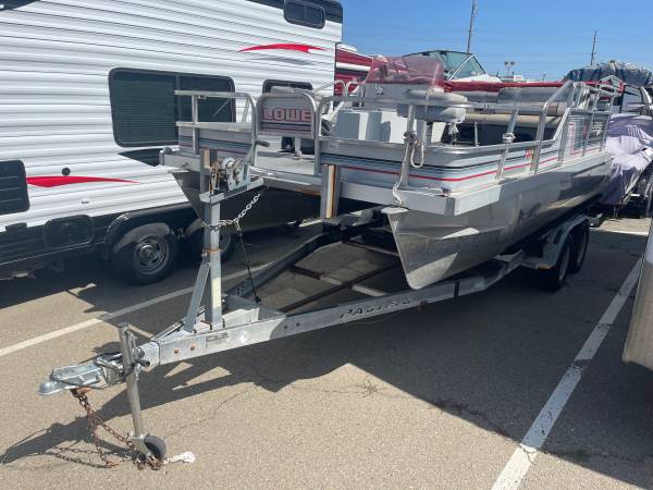 1990 Lowe pontoon boat $11,500 | Boats For Sale | Stockton, CA | Shoppok