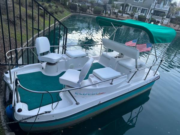 Electracraft Eldebo Electric Mini Pontoon Boat $7,500 | Boats For Sale ...