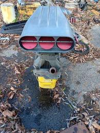 Edelbrock TR1 Breadbox Tunnel Ram Intake Manifold Chevy SBC 2-Holley ...