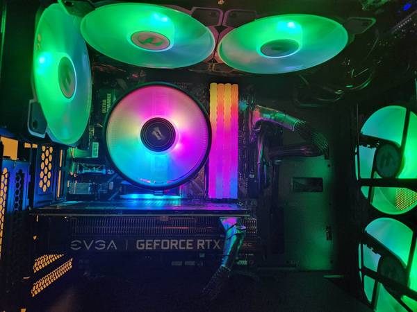 GAMING RGB DESKTOP SETUP i5-9600K EVGA RTX 3060 XC Gaming 12GB $1,200 ...