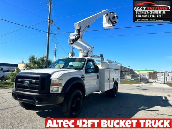 08 FORD F550 42 FT ALTEC BUCKET TRUCK WIDE BODY UTILITY $36,888 | Cars ...