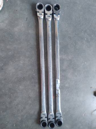 13mm x 15mm Ratcheting double box end flex head Wrench Platinum PLT996 ...