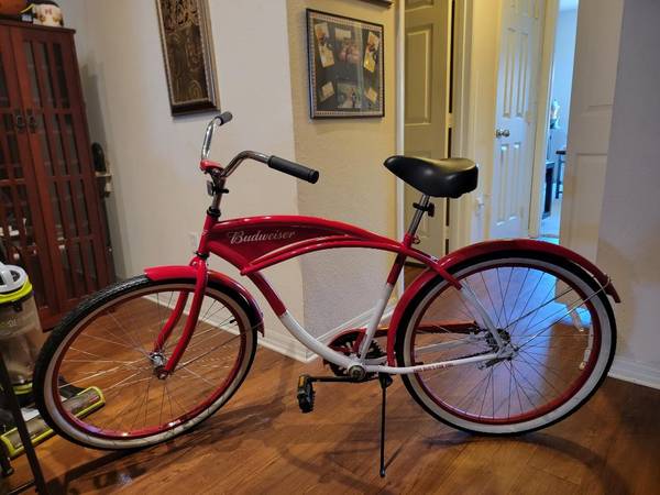 Classic Budweiser Beach Cruiser Bike $100 | Bikes For Sale | Tampa, FL | Shoppok