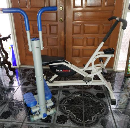 Healthrider AerobicRider 2 Exercise Machine & Wagan Mini Stepper $40 ...