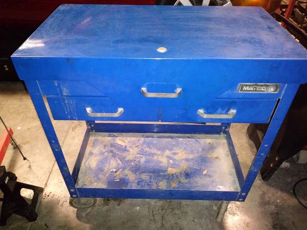 Matco 2 drawer locking roll cart-roller drawers with Keys & Rack $125 ...