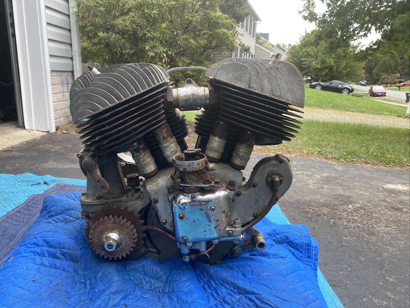 1944 Indian motorcycle chief, motor and tranny Engine Primary ...