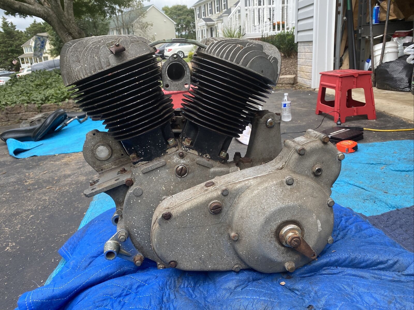 1944 Indian motorcycle chief, motor and tranny Engine Primary ...