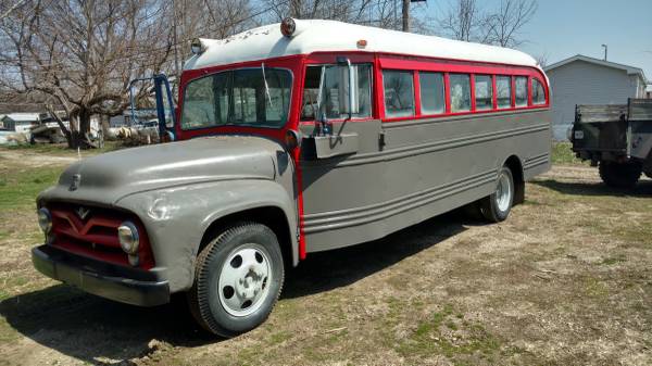 1955 ford school bus - $1800 (Cayuga ind) | Cars & Trucks For Sale ...