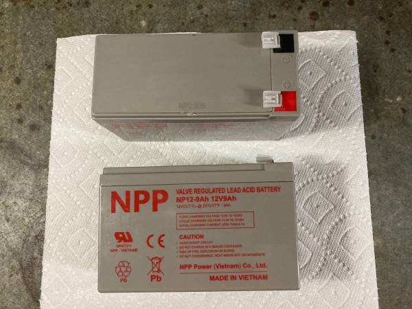 NPP Valve Redulated Lead Acid Battery NP12-9h 12V9Ah $25 | Garden Items ...