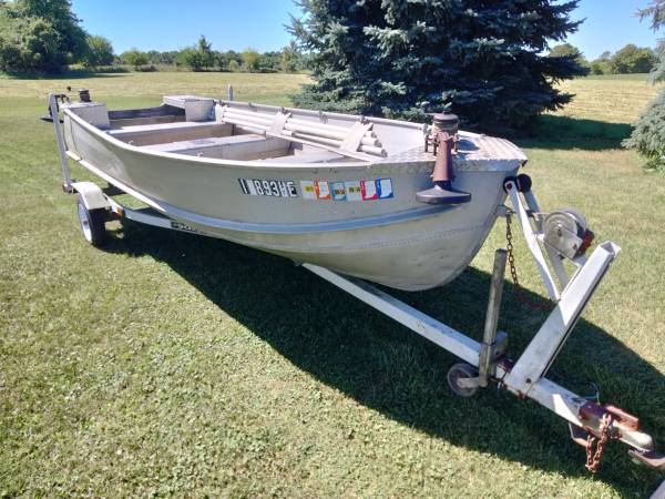 Sea Nymph 16 fishing boat with Shorelandr trailer $1,400 | Boats For ...