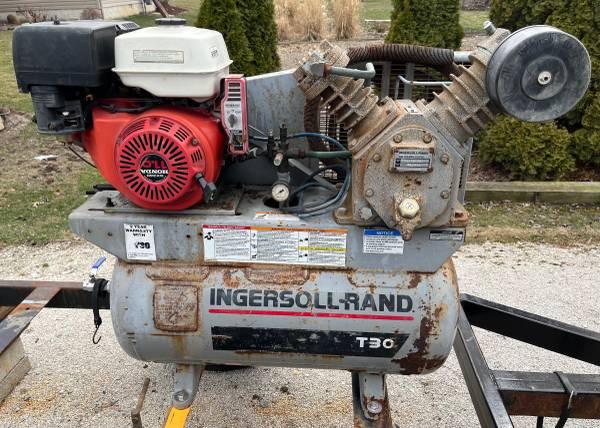 Ingersoll-Rand T-30 Air Compressor with Trailer $500 | Tools For Sale ...
