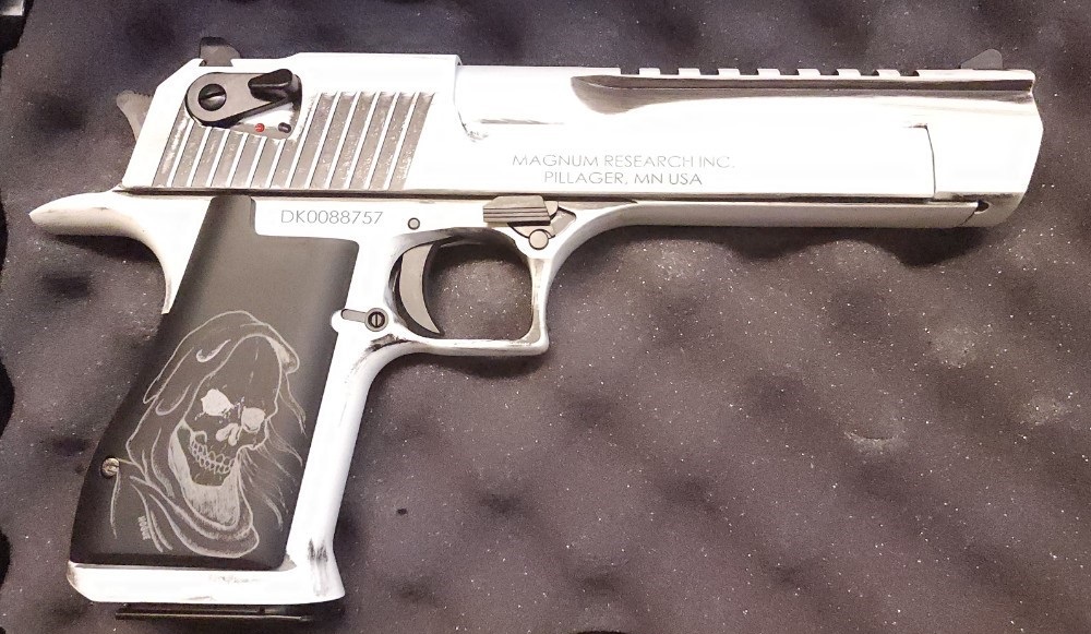 Magnum Research Desert Eagle DE50WMDR Grim Reaper White DE 50 AE NIB ...