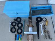 MUELLER TAPPING MACHINE MODEL B 101 WATER MAIN PIPE TAPPER with access ...