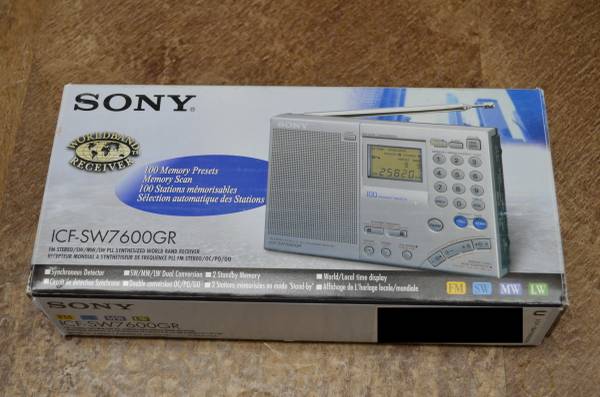 Sony ICF-SW7600GR AM/FM/SW/MW/LW SSB LSB PLL Shortwave Receiver $180 | Electronics For Sale ...