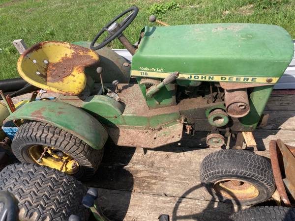 110 and 140 john deere tractors $800 | Garden Items For Sale | Upper ...