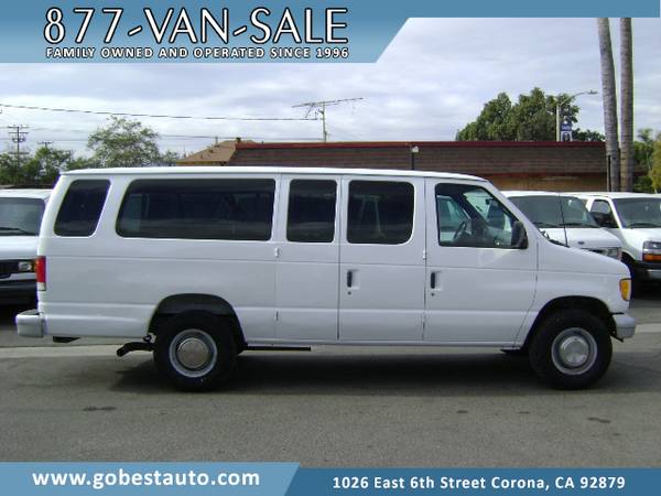 Ford Econoline E350 EXTENDED 15-Passenger Cargo Van V10 6.8L POWER 76K ...