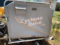 Cyclone Rake power leaf vacuum urethane wire hose & mower deck adapter ...