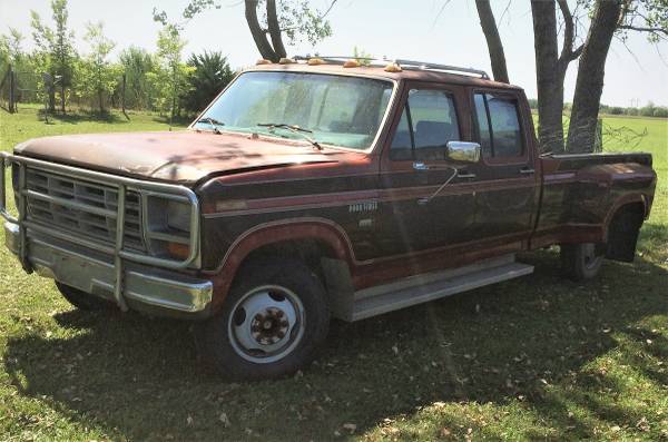 1986 F-350 Crew Cab Diesel Dually with title not running selling whole ...
