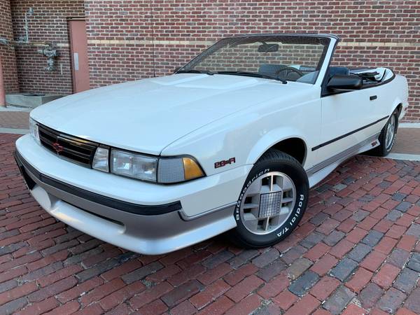 UNBELIVEABLE 1 OWNER SURVIVOR! 88 CHEVY CAVALIER Z24 CONVERTIBLE. 79K ...