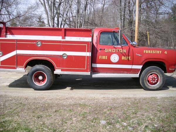 1977 Dodge W400 Power Wagon Fire Truck 34k miles - $5900 (Groton ...