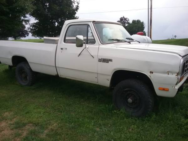 1985 Dodge W350 4X4 sell or trade - $1000 | Cars & Trucks For Sale ...